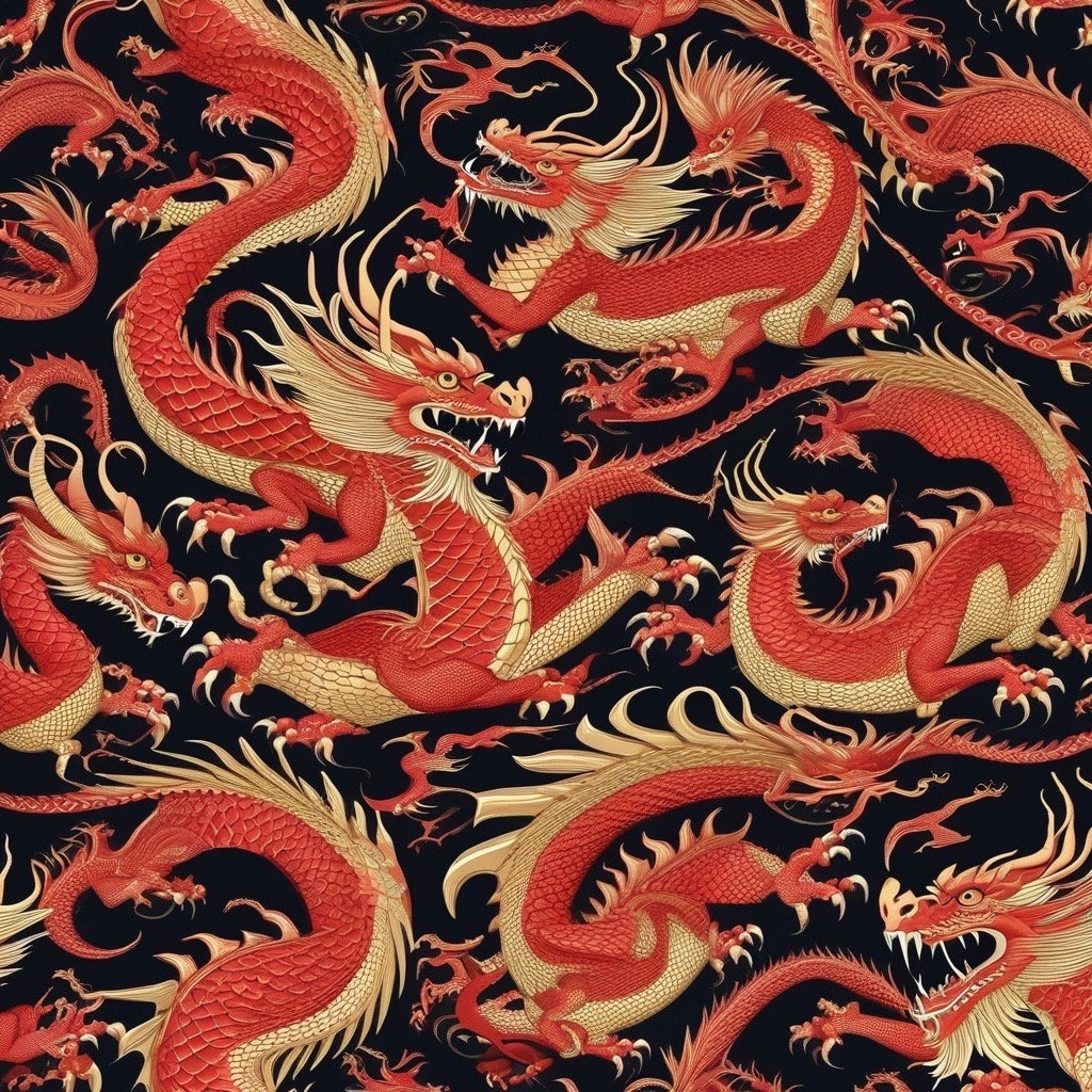 Dragon Pattern Pack PNG Download - Etsy