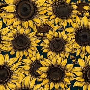 Sunflower Patterns Download Design Pack - Etsy