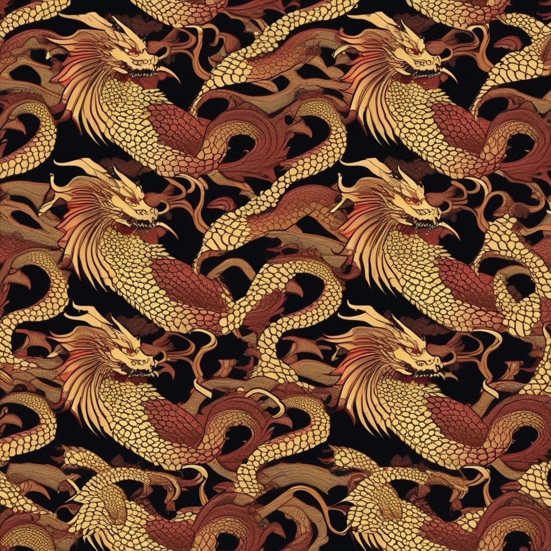 Dragon Pattern Pack PNG Download - Etsy
