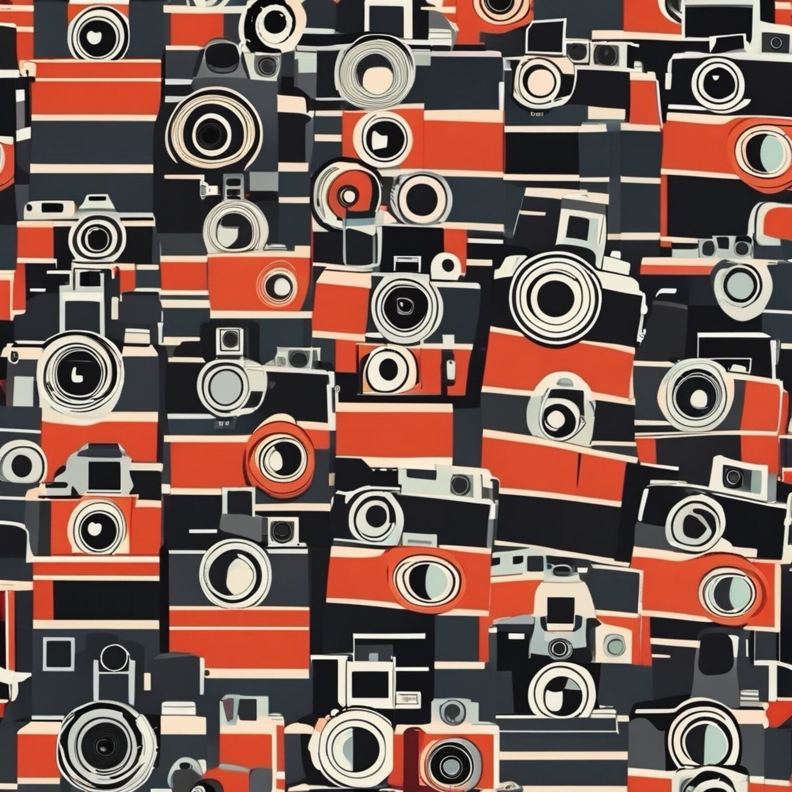 Vintage Camera Pattern PNG Pack - Etsy