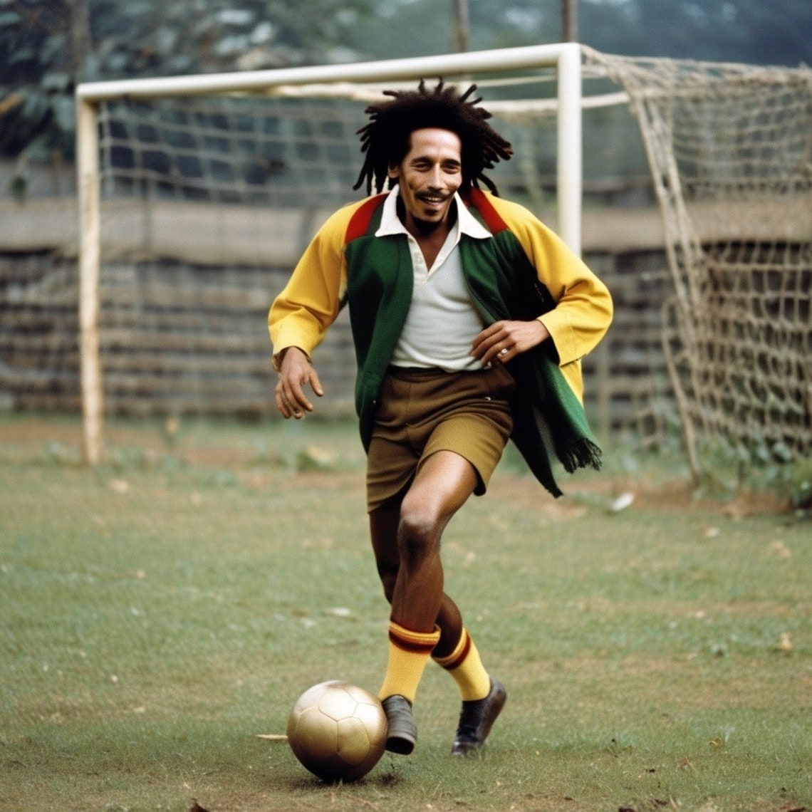 Bob Marley Playing Football - Etsy