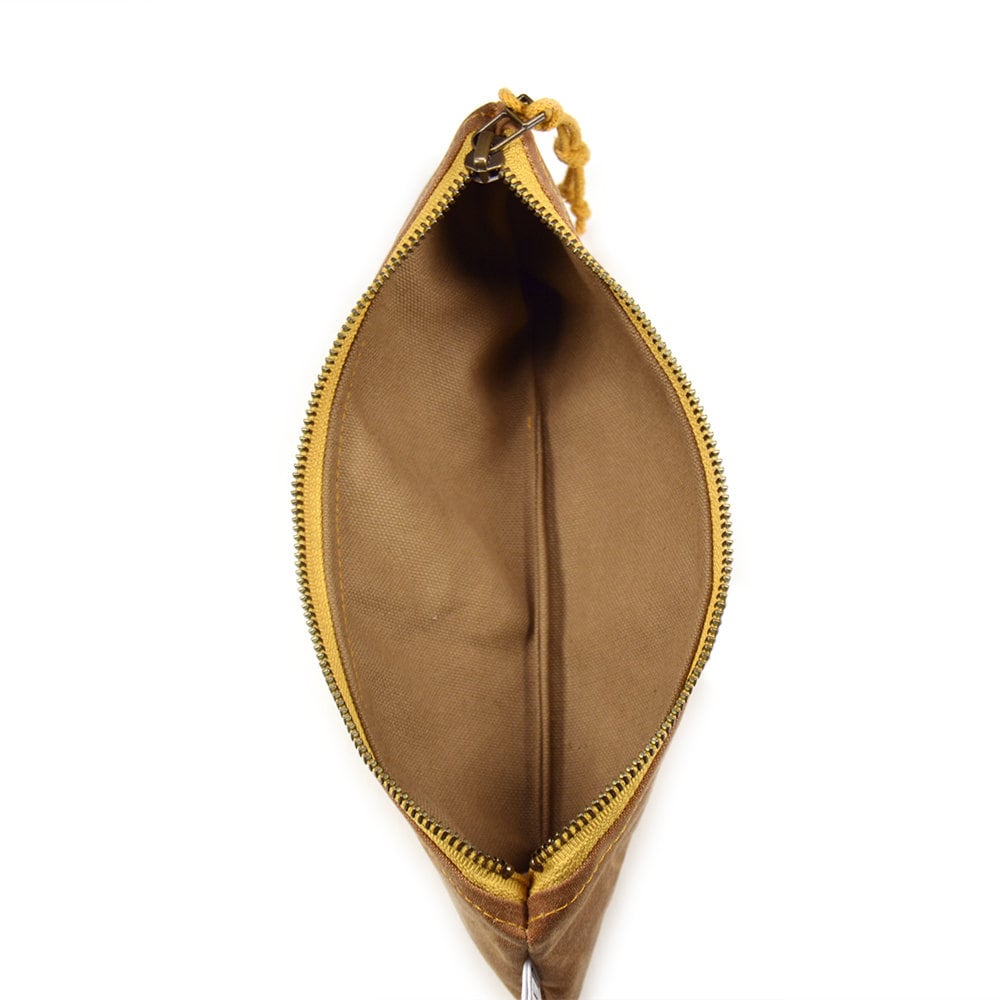 Pencil case vegan zipper pouch pine trees mountain print | Etsy