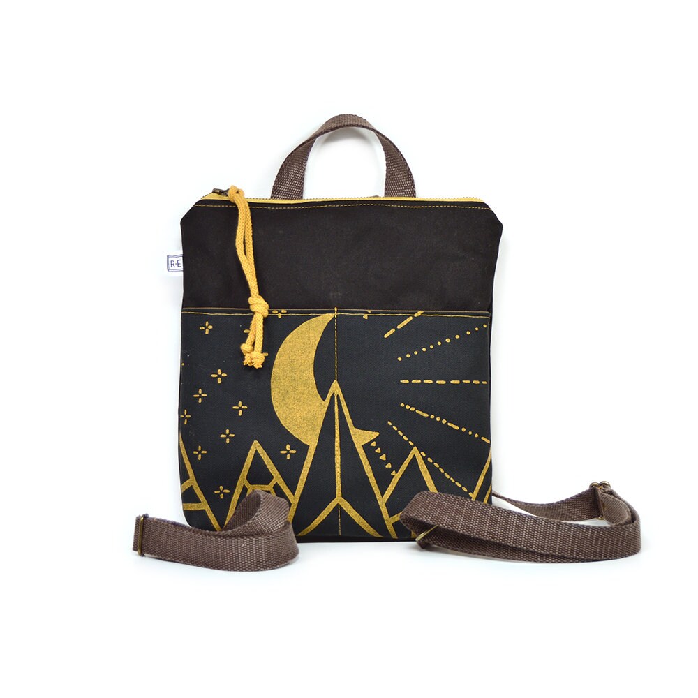 Vegan Mini Backpack Small Backpack Purse Waxed Canvas | Etsy