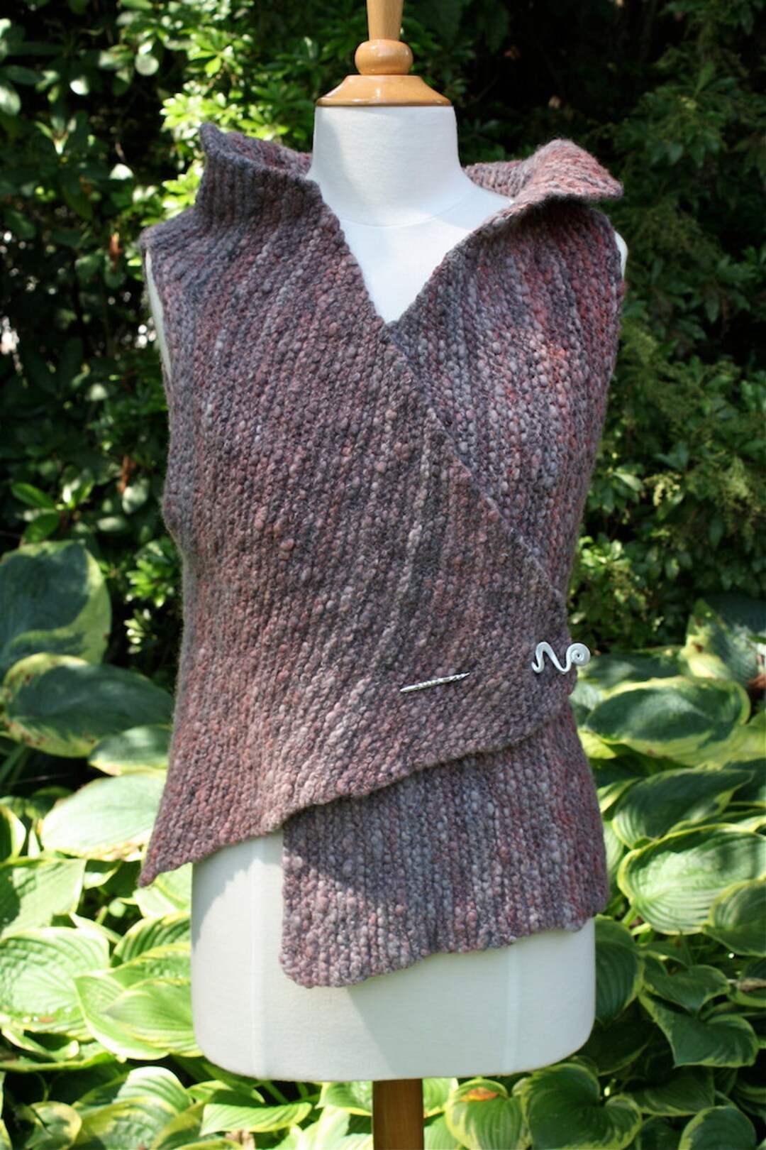 PATTERN for One-piece Asymmetrical Vest in Bulky Yarn - Etsy