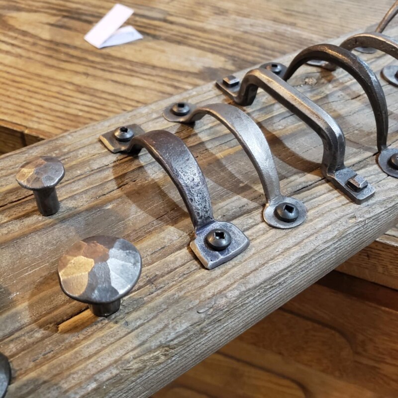 Hand Forged Cabinet Pulls - Etsy