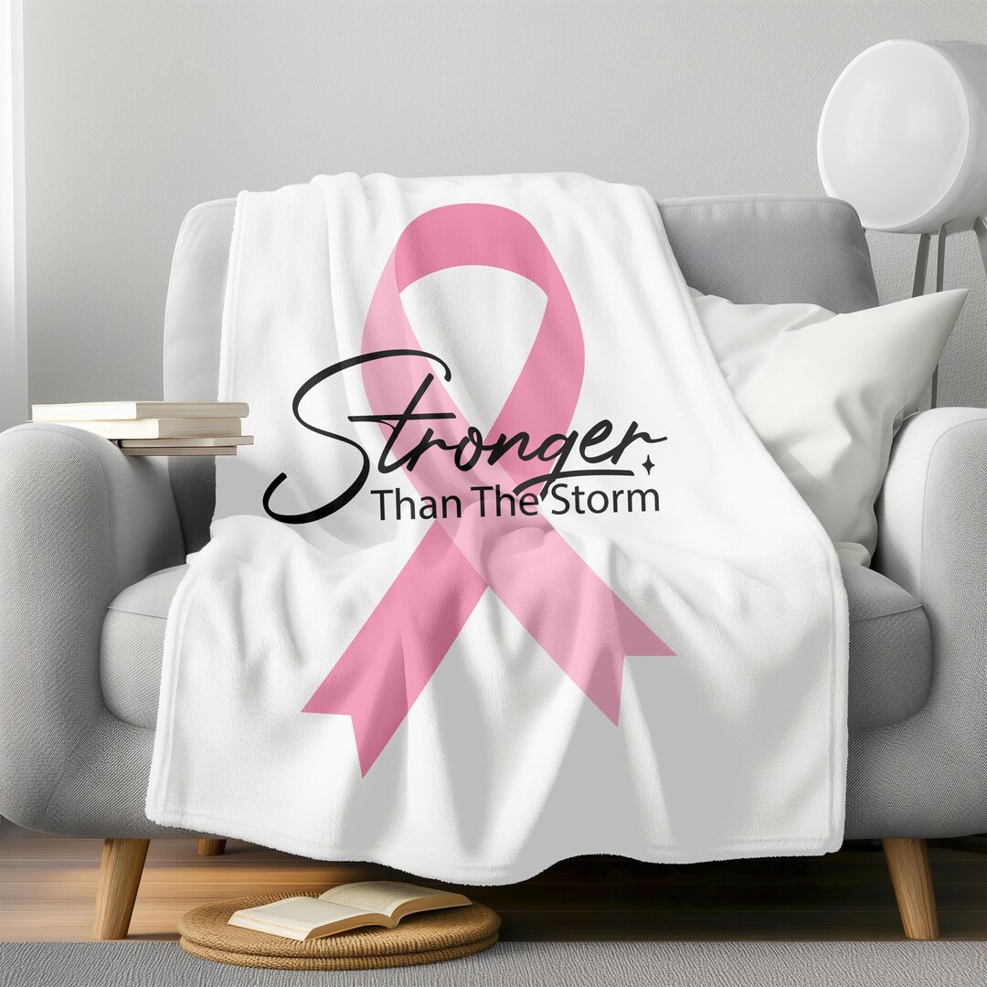 Gift for Breast Cancer Survivor, Breast Cancer Survivor Blanket, Breast ...