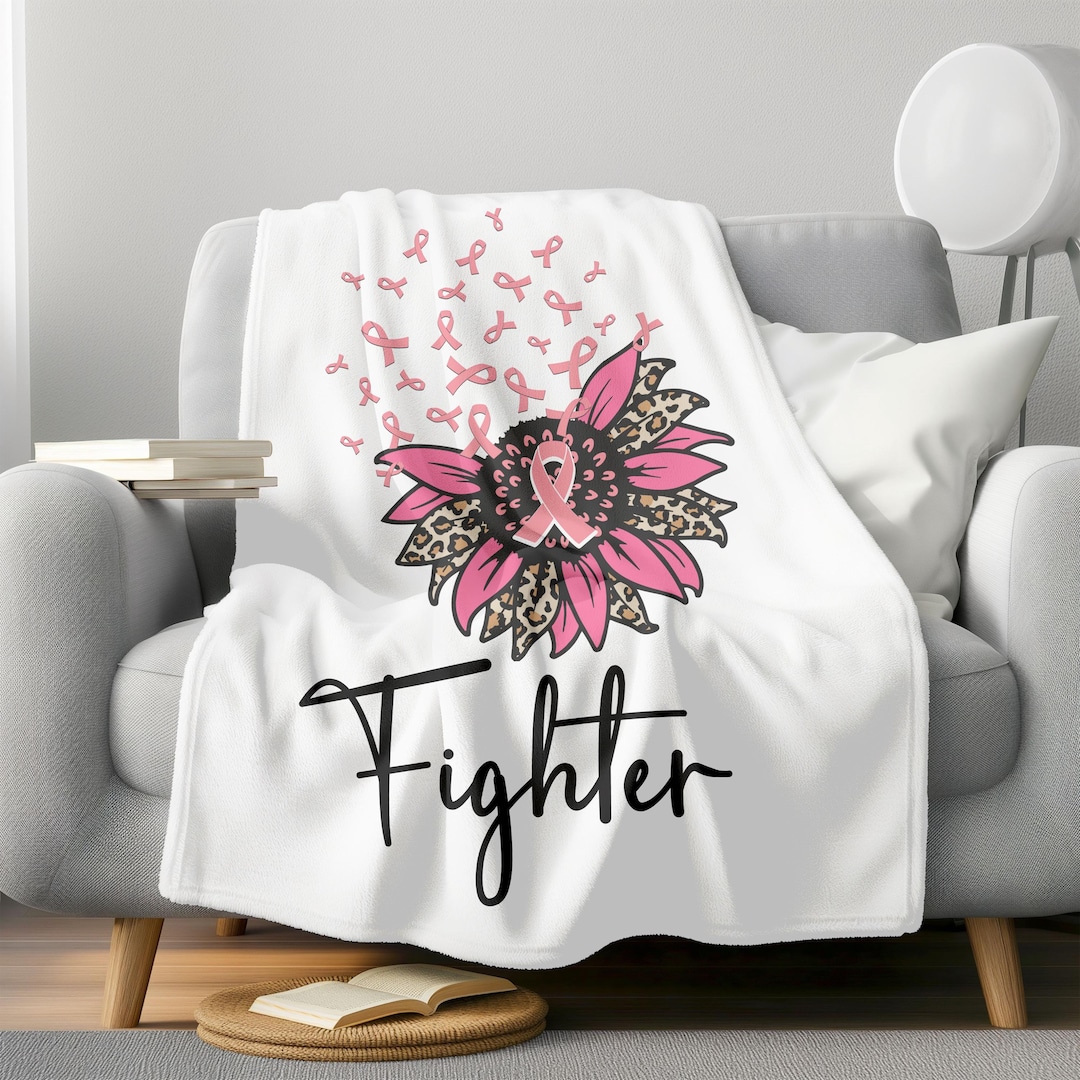 Gift for Breast Cancer Survivor, Breast Cancer Survivor Blanket, Breast ...