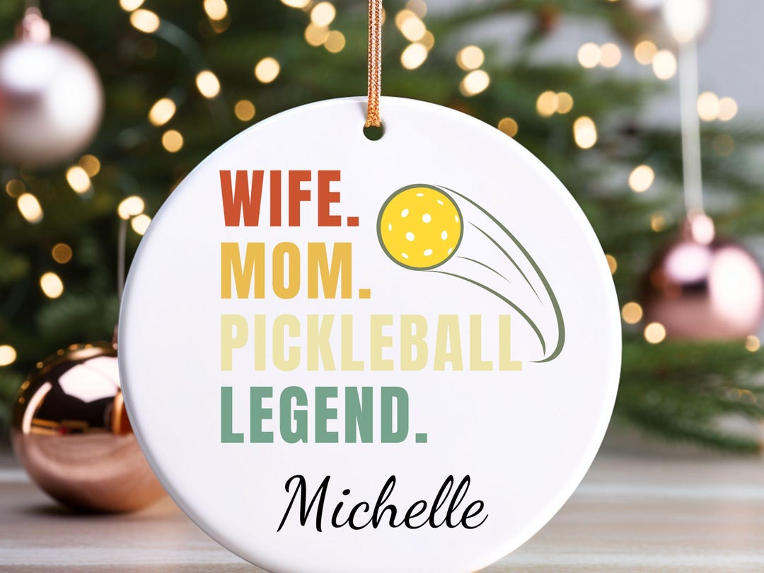 Personalized Pickleball Ornament, Custom Pickleball Gift, Pickleball ...
