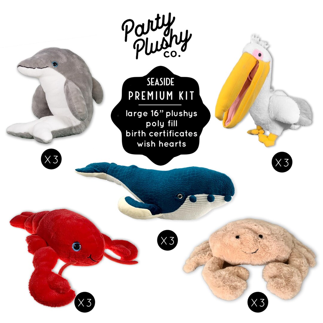 Build-an-animal Party Kit, 15 Unstuffed Animals, Build Stuffy Kit, No ...