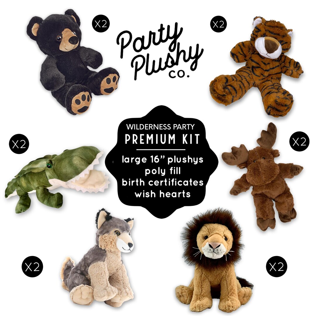 Build-an-animal Party Kit, 12 Unstuffed Animals, Build a Stuffy Kit,no ...