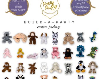 Build-an-animal Party Kit, 15 Unstuffed Animals, Build Stuffy Kit, No ...