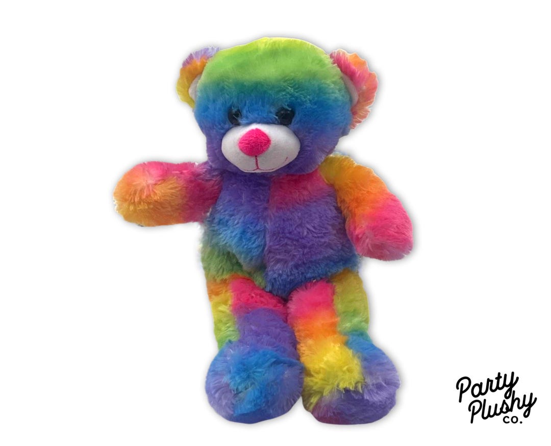 Build-an-animal Party Tie Dye Bear, Unstuffed Animals, Build a Stuffy ...
