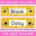 Pencil Name Tags Classroom Printable Cubby Display, Bulletin Boards ...