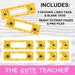 Bumble Bee Name Tags & Labels - Spring Classroom Desk Plates and Cubby ...