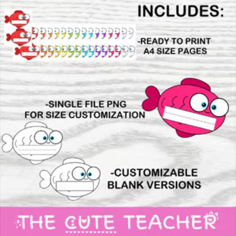 Fish Theme Name Tags - Ocean Beach Classroom Decor - Sea Summer ...