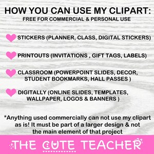 Back to School Smart Apples Clipart for Planners, Stickers, Classroom ...