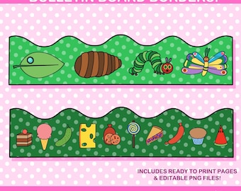 The Hungry Caterpillar Inspired Name Tags - Printable Cubby Labels ...