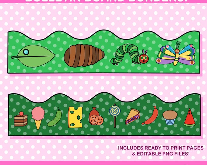 The Hungry Caterpillar Inspired Name Tags - Printable Cubby Labels ...