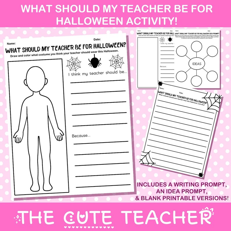 What Should My Teacher Be for Halloween - Student Brainstorming Costume ...