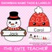 Snowman Name Tags - Christmas Hat - Winter Theme Cubby & Bulletin Board ...
