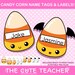 Candy Corn Name Tags - Editable Halloween Cubby Labels, Door Display ...