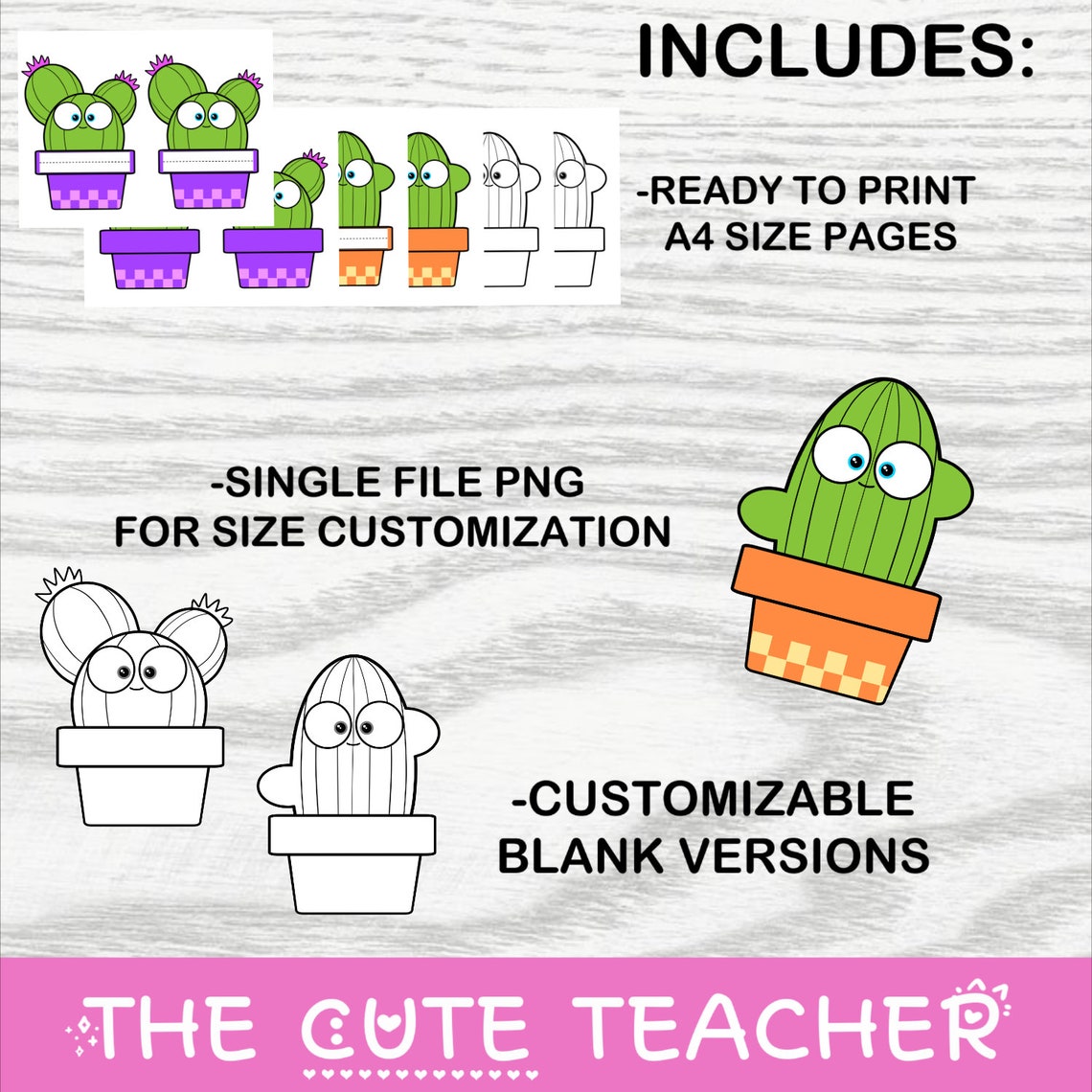 Cactus Theme Name Tags - Succulents Door Display & Summer Bulletin ...