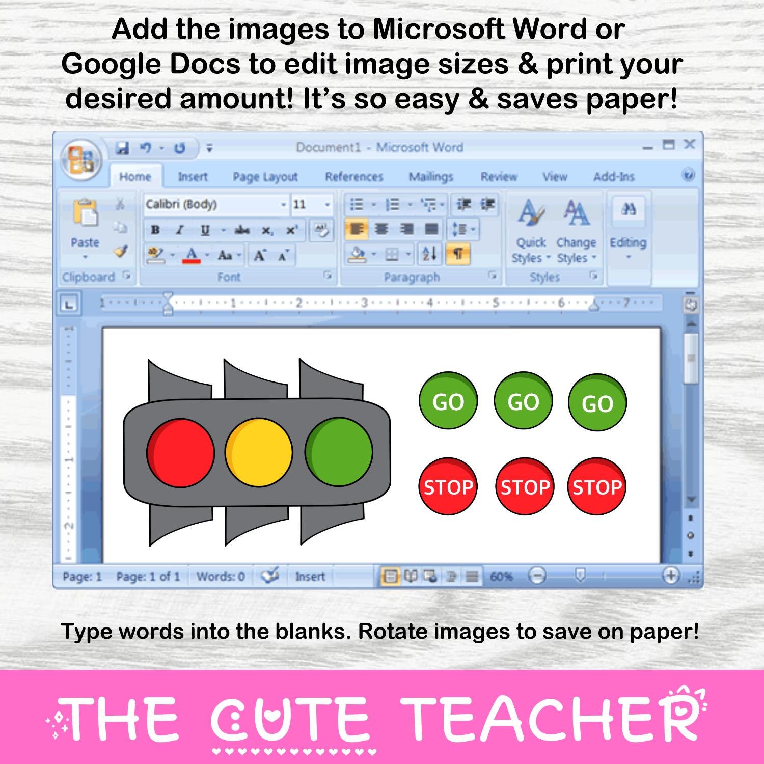 Stop Light Restroom Signs - Stop & Go School Hallway Visual Posters ...