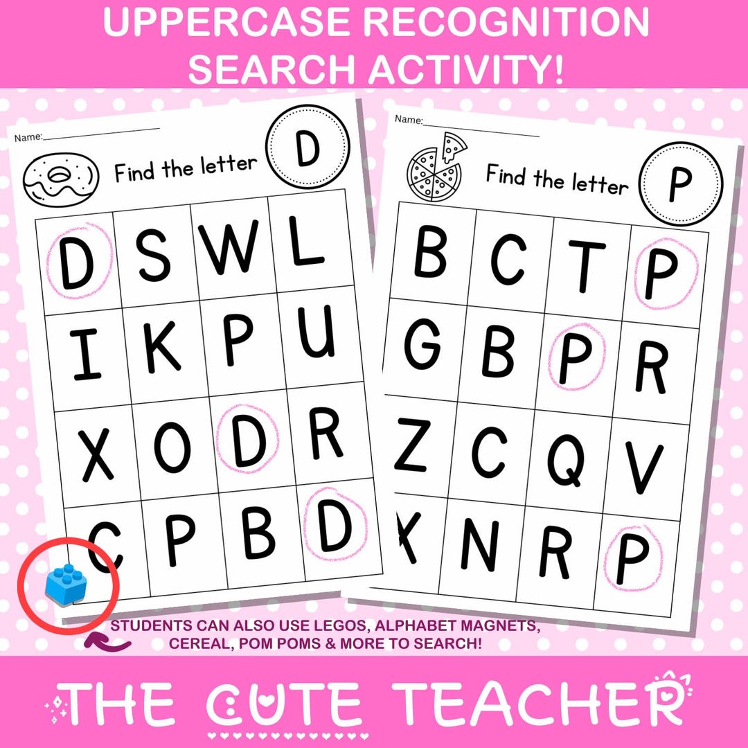 Uppercase A-Z Letter Recognition No-prep Activity - Printable Preschool ...