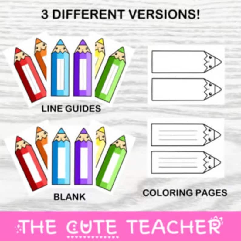 Color Pencil Classroom Name Tags - We’re A Colorful Class - Printable ...