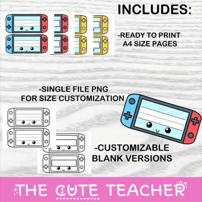 Video Game Name Tags - Gamer Door Display or Classroom Bulletin Board ...