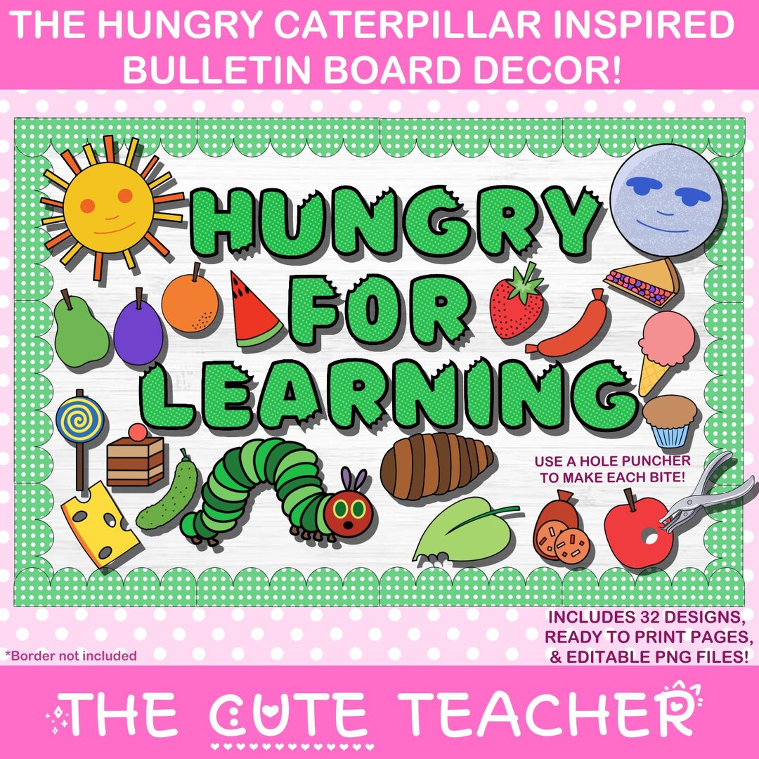 The Hungry Caterpillar Spring Bulletin Board Decor - Classroom ...