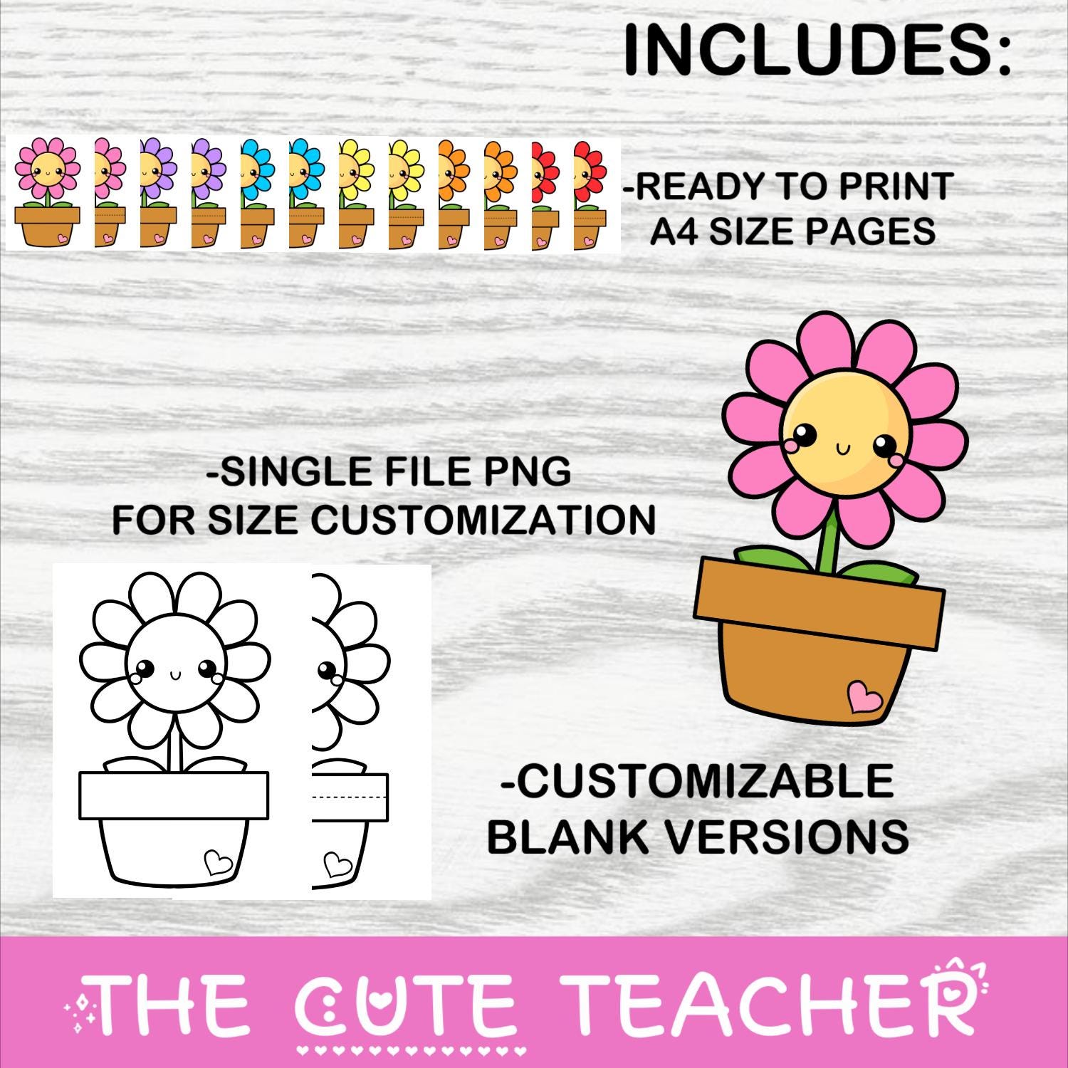 Blossoming Flower Theme Name Tags - Cute Editable Classroom Printable ...