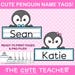 Editable Penguin Name Tags - Printable Winter Christmas Bulletin Board ...