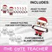 Santa Claus Name Tags - Christmas Holiday Winter Bulletin Board Ideas ...