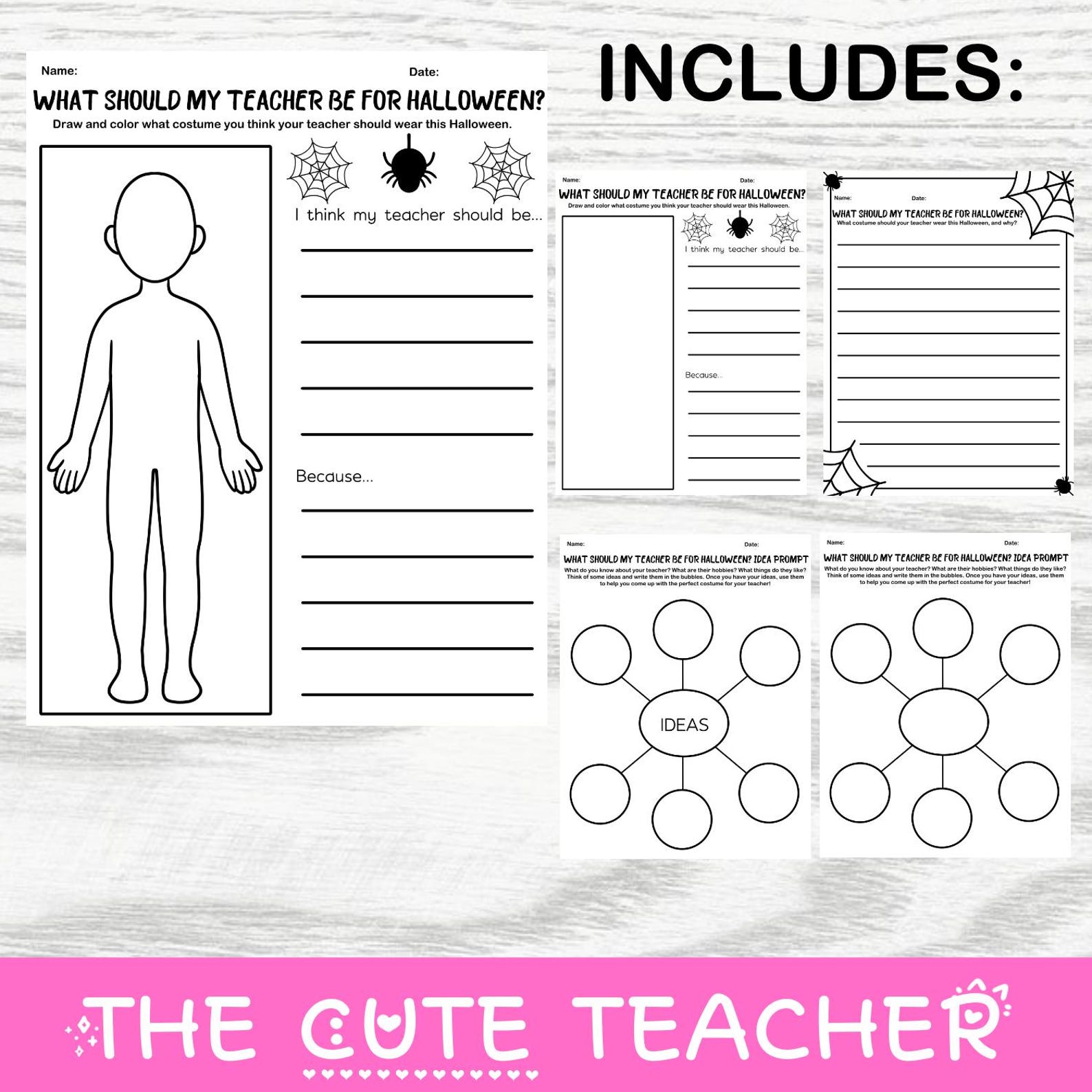 What Should My Teacher Be for Halloween - Student Brainstorming Costume ...