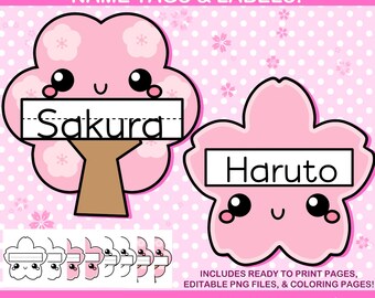 Pink Japanese Cherry Blossom Bulletin Board Printable Borders ...