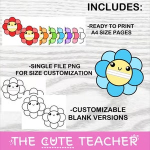 Flower Name Tags - Spring & Summer Printable Classroom Decor - Etsy