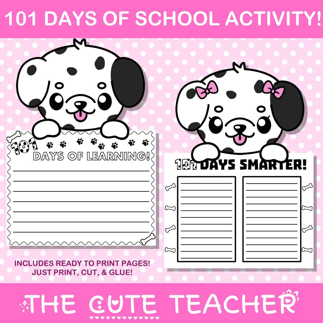101 Days of School Learning Writing Craft Activity for Student ...