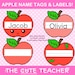 Apple Name Tags - Printable Classroom Bulletin Board and Cubby Ideas ...