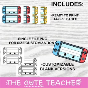 Video Game Name Tags - Gamer Door Display or Classroom Bulletin Board ...