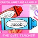 Crayon Classroom Cubby Tags - Editable Printable Name Display for ...