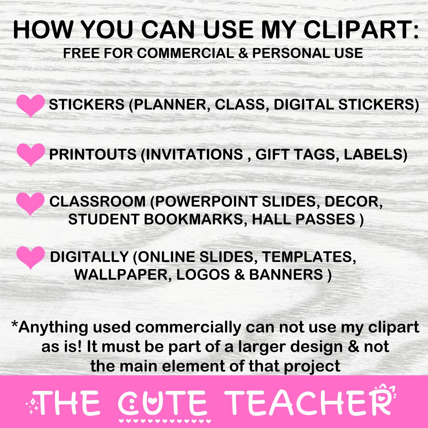 Smart Cookies Clipart! Cute Sweets Themed Clip Art for Planners ...