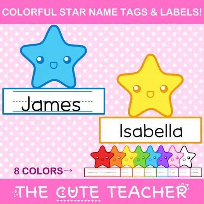 Star Name Tags Im a Star Preschool & Kindergarten Bulletin Board and ...