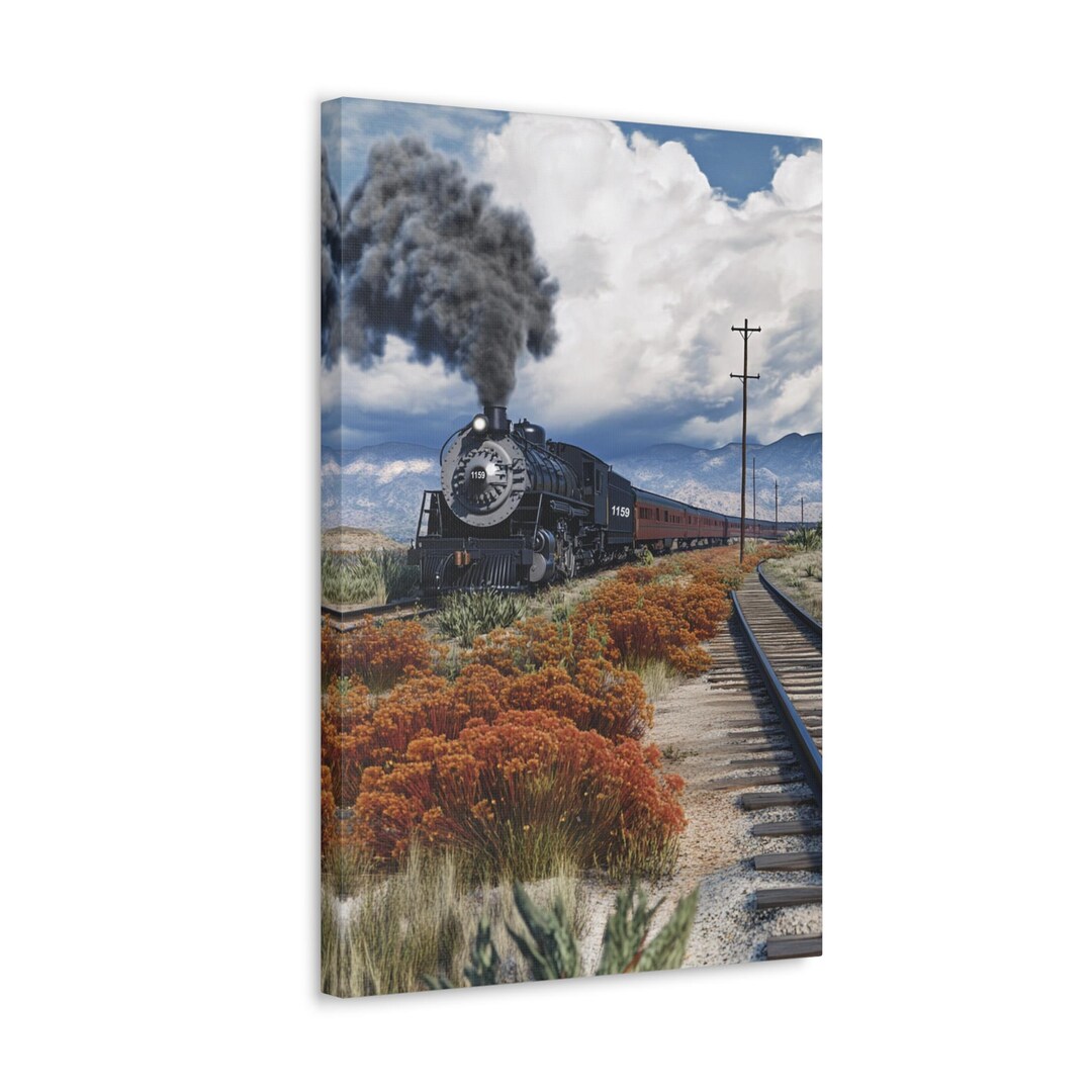 Canvas Prints, Santa Fe Locomotive Number 1139, Wall Art, Home Decor ...