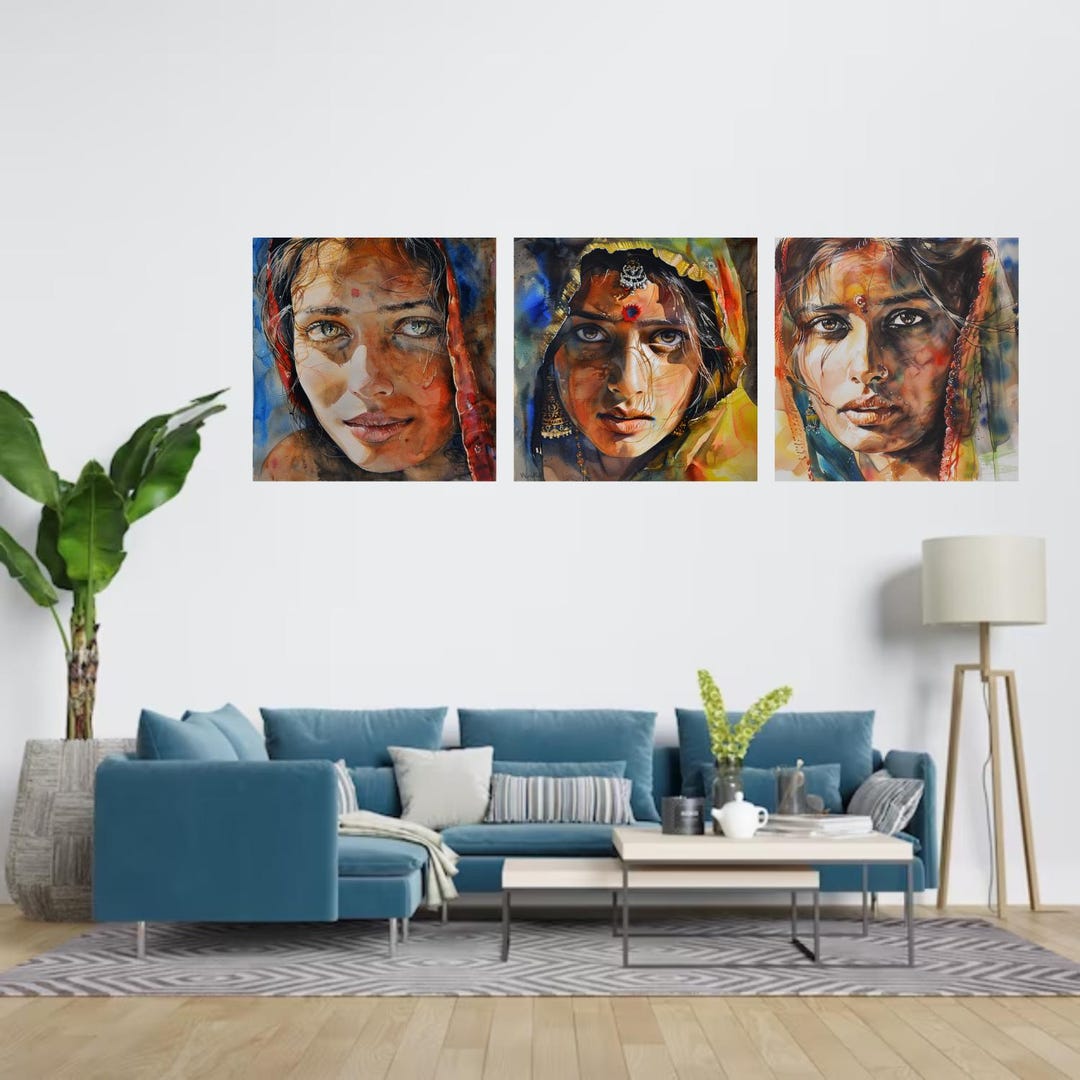 Art of India, Faces, Digital Prints, Download, - Etsy