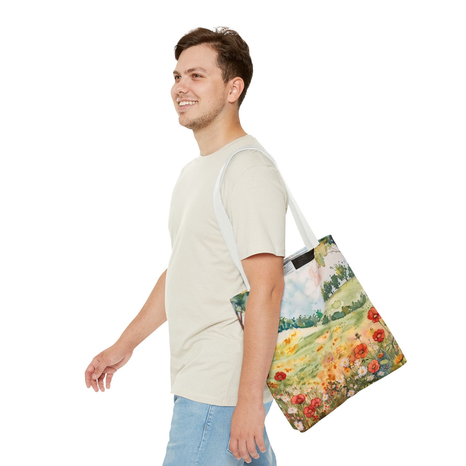 Tote Bag AOP Beautiful Rustic Coastal Design Piece No 145 in 3 Sizes ...