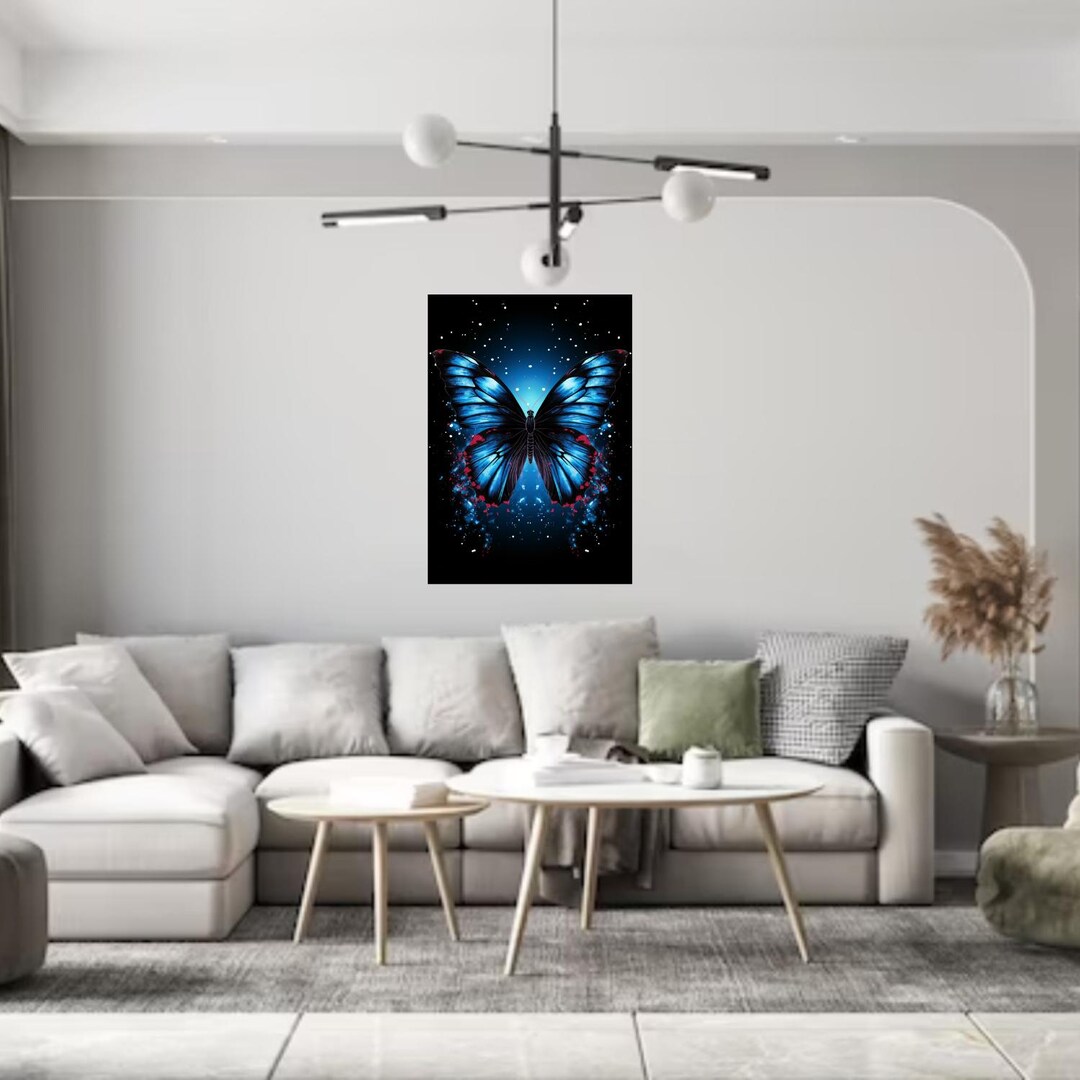 Butterfly Wall Art No 8, Stary Night, Beautiful Digital Art, Download ...