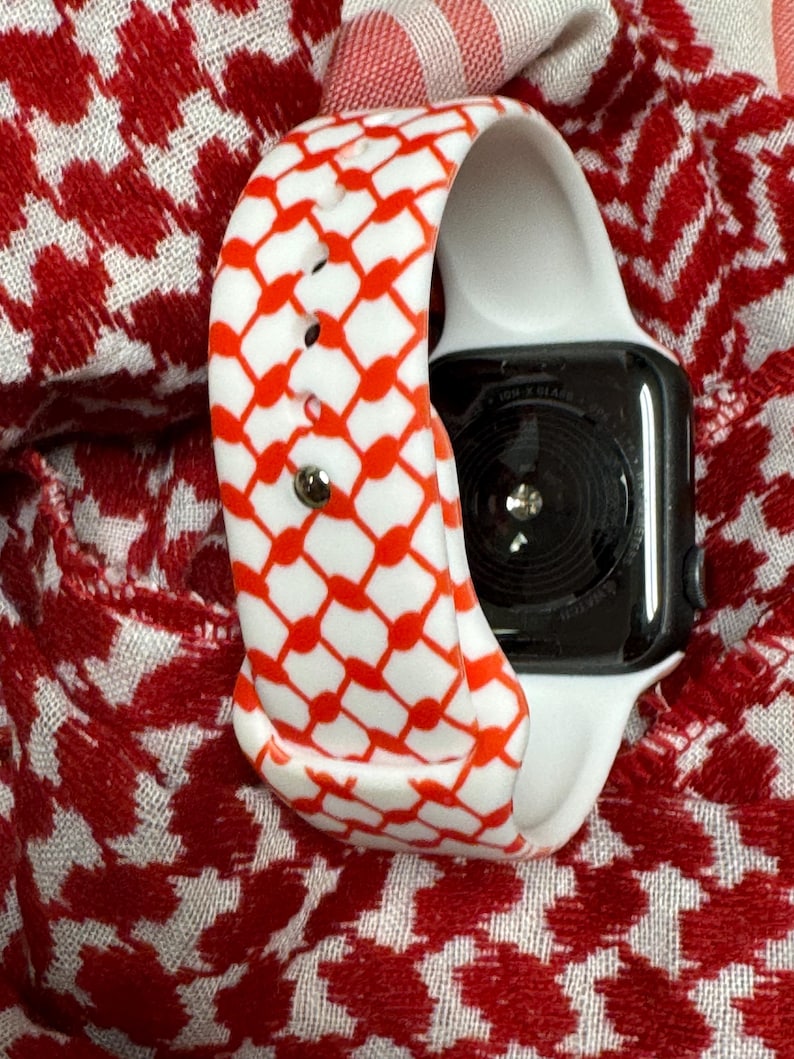 Palestine Jordan Shemagh Design Apple Band Watch Keffiyeh Style 42MM ...