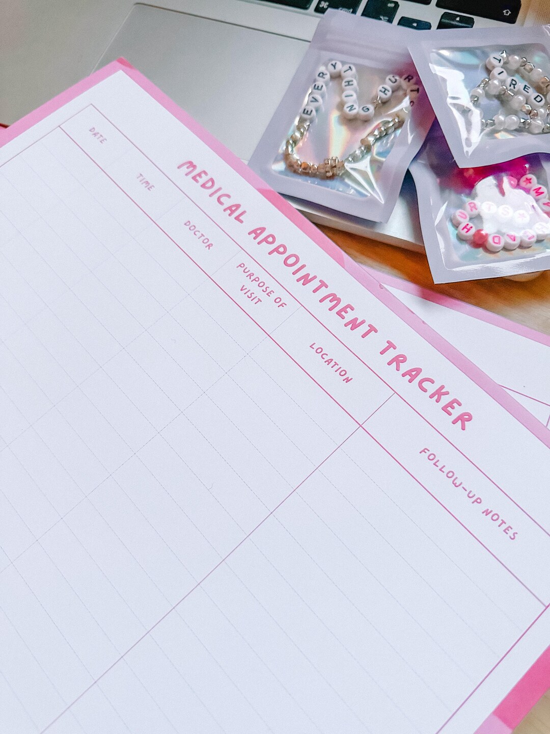 Medical Appointment Tracker Desk Pad - Etsy