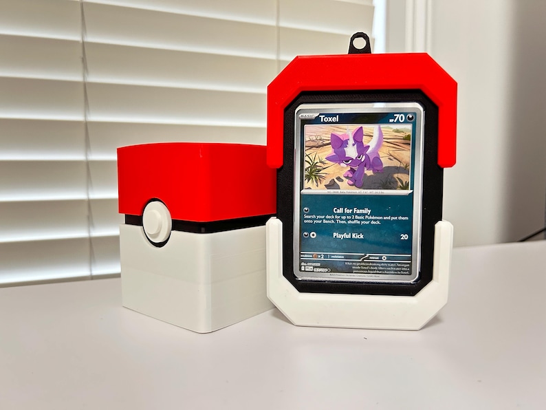 Pokemon Trading Card Display Case – Wearable Card Holder for Lanyards ...